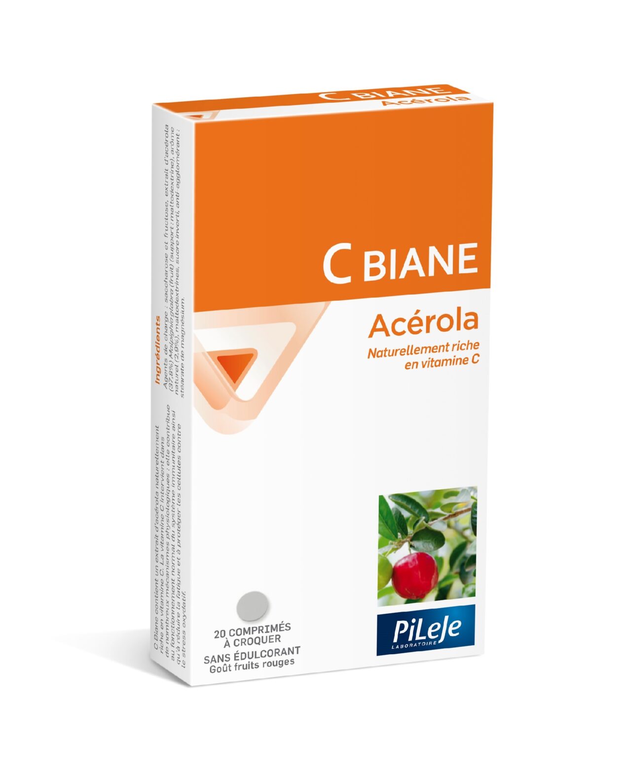 C BIANE Acerola, vitamin C za imunitet, 20 tbl